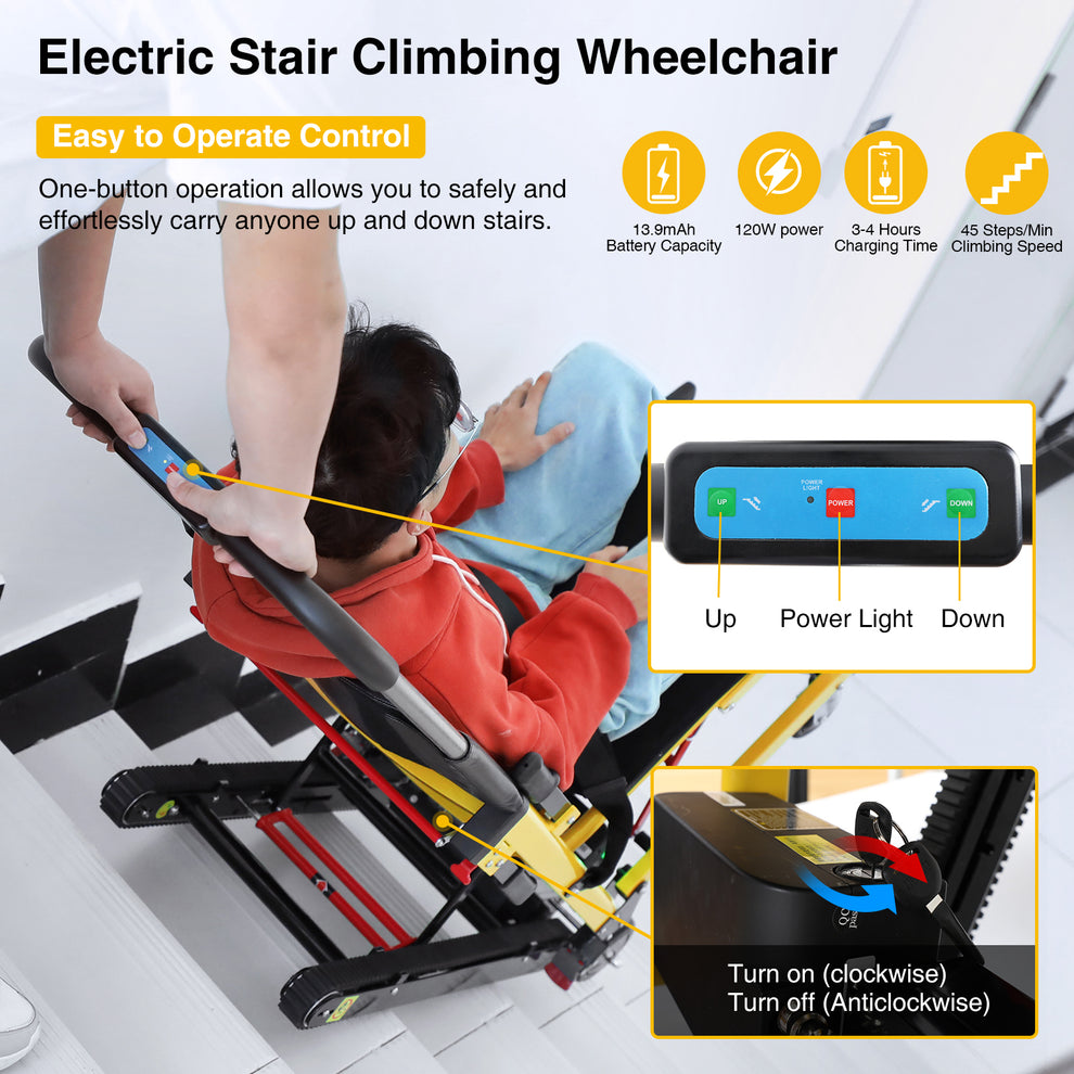 Portable Stair Lifting Motorized Climbing Wheelchair Stair Elevator FD ...