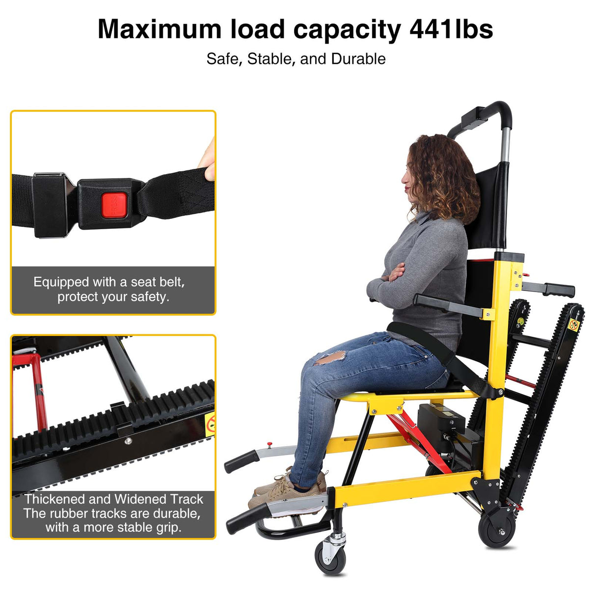 Portable Stair Lifting Motorized Climbing Wheelchair Stair Elevator FD ...